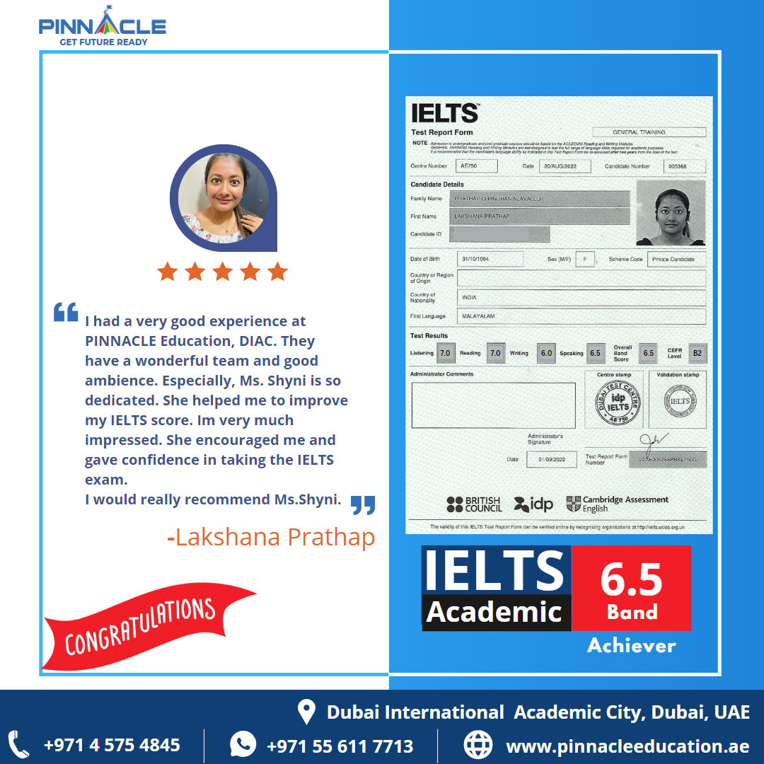 IELTS Training in Dubai |100% Effective IELTS COACHING | PINNACLE